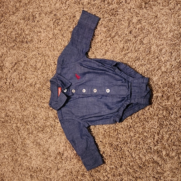 Wrangler | One Pieces | Wrangler Button Up Jean Onesie | Poshmark